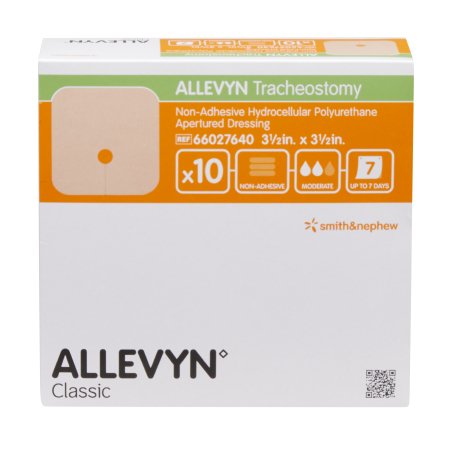 Foam Dressing Allevyn Tracheostomy 3-1/2 X 3-1/2 Inch Without Border ...
