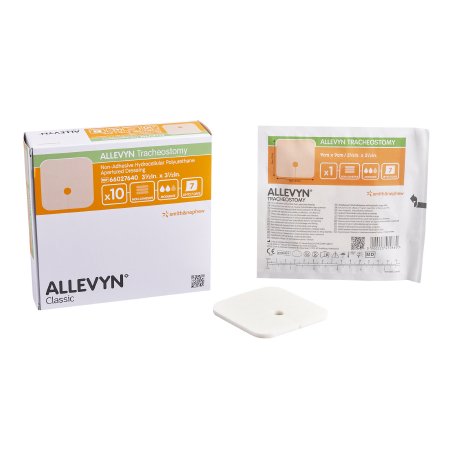 Foam Dressing Allevyn Tracheostomy 3-1/2 X 3-1/2 Inch Without Border ...